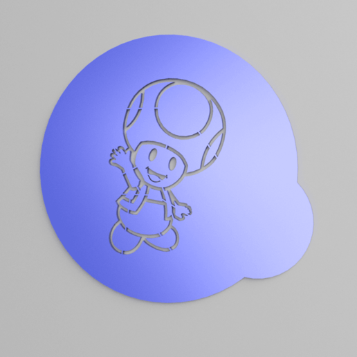 Download free STL file Toad Coffee Stencil • 3D printing model ・ Cults