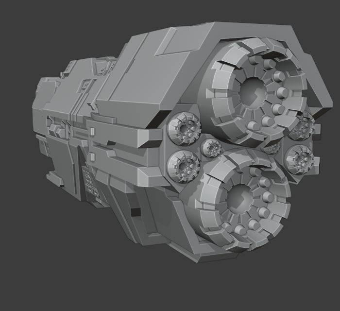 STL file Valiant-class super-heavy cruiser・Model to download and 3D ...