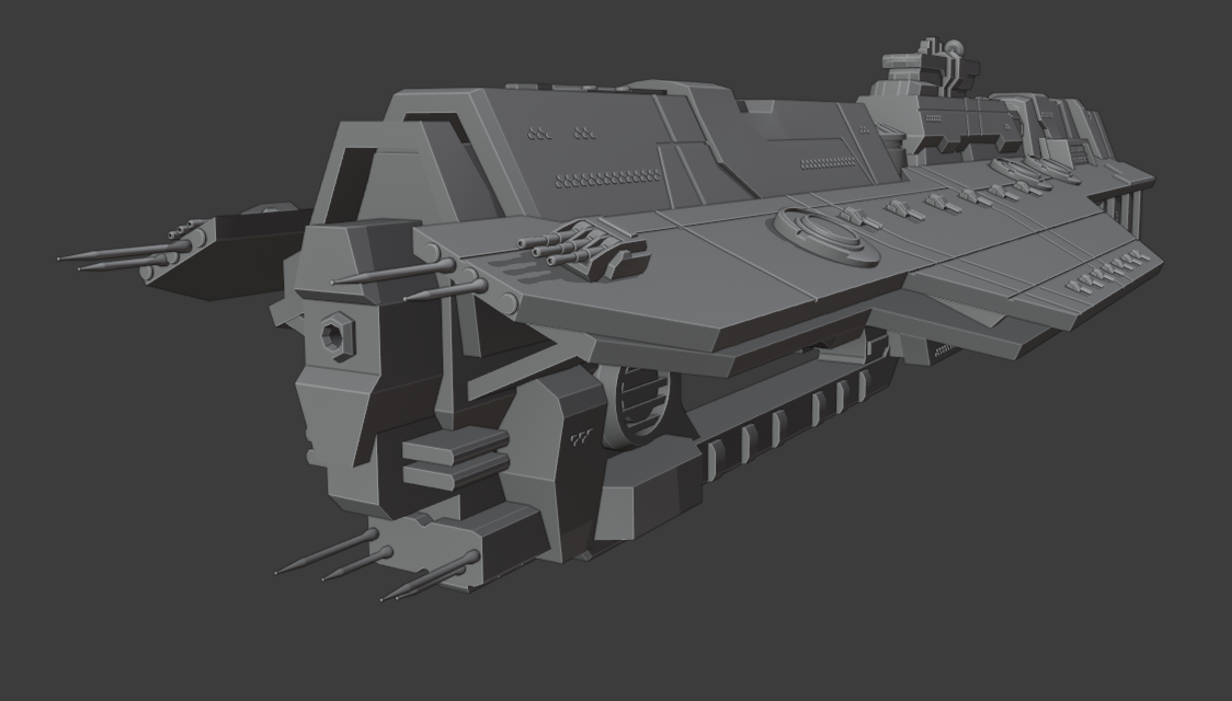 STL file Epoch-Class Heavy Carrier 😇・3D print object to download・Cults
