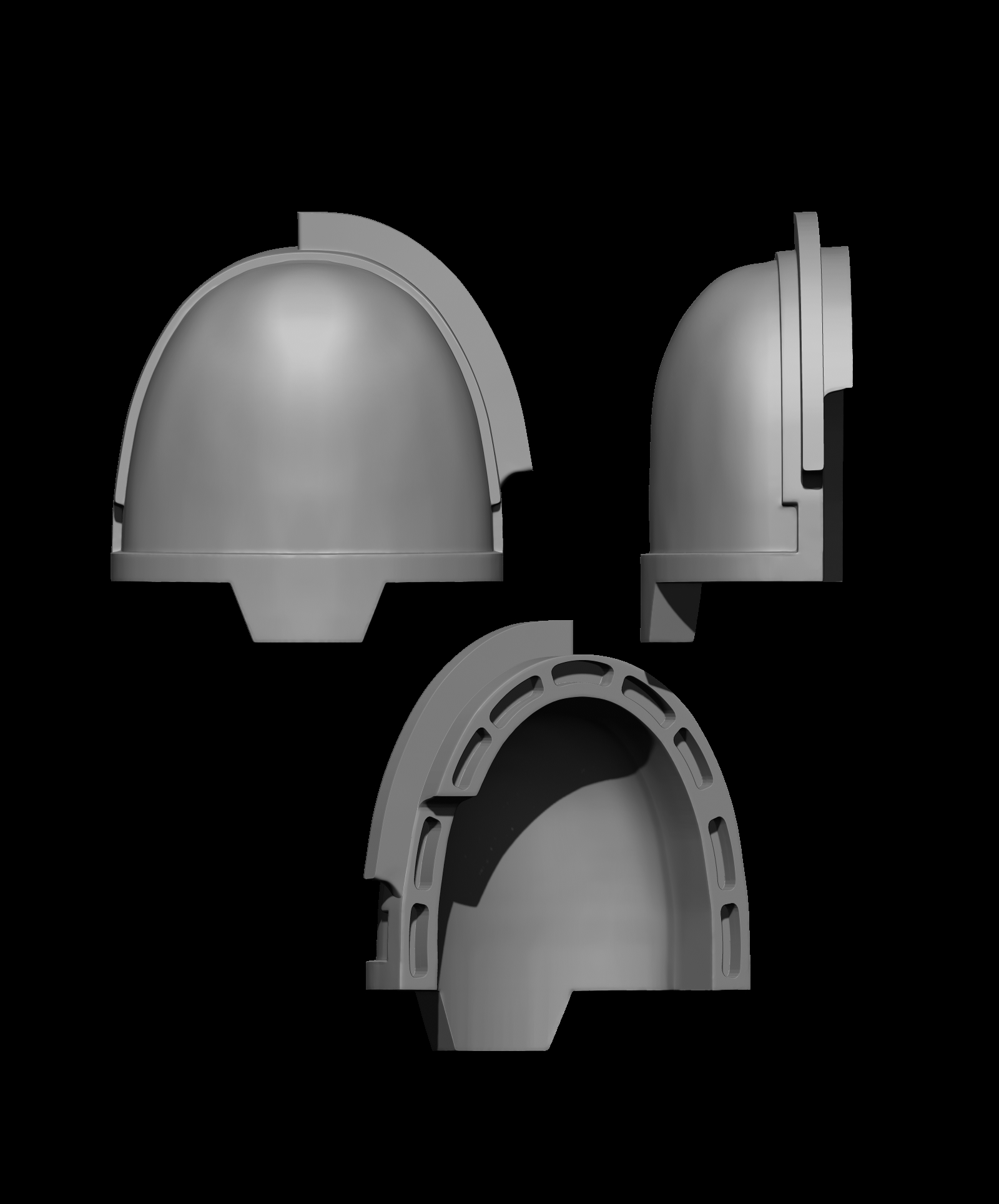 Free STL file primaris agressors shoulders for deathwatch 100% fit 💯・3D ...