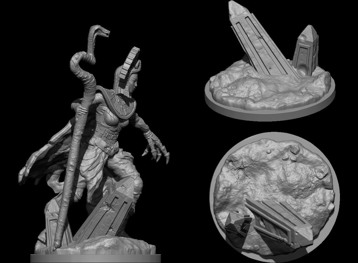 Free STL file base queen of the mummies from the kings of the tomb 👸・3D ...