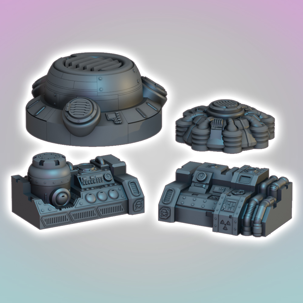 STL file Flatline City – Waste Processing Facility・Model to download ...