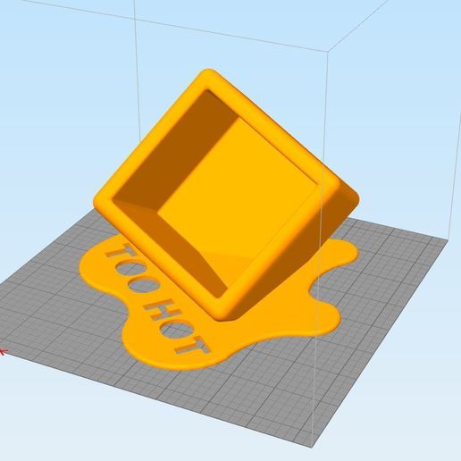 Download free STL file Box melted "Too Hot" • 3D printer model ・ Cults