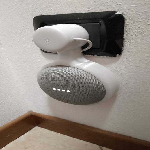 Download free STL file Google home mini holder UE version • 3D print ...