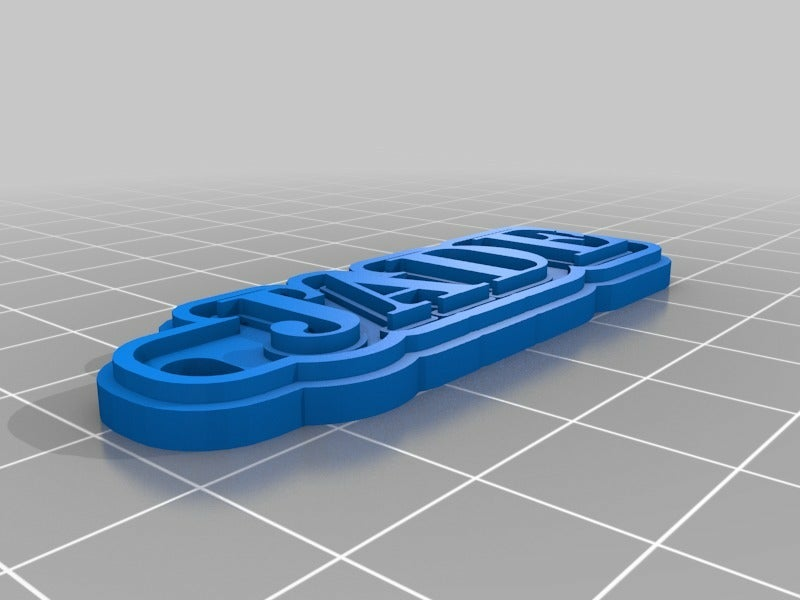 Free STL file JADE NAME TAG 🔑・3D printing idea to download・Cults