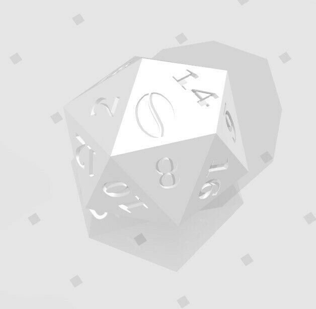 STL file D2, D6 and D20 - Coffee Bean Logo Symbol ☕・3D print object to ...