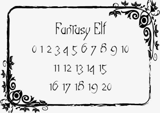 Archivo STL D6 Sharp Edge - Fantasy Elf Font・Modelo para descargar y ...