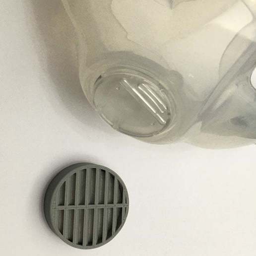 Download free STL file Cleanspace Halo Exhalation Filter • 3D printing ...