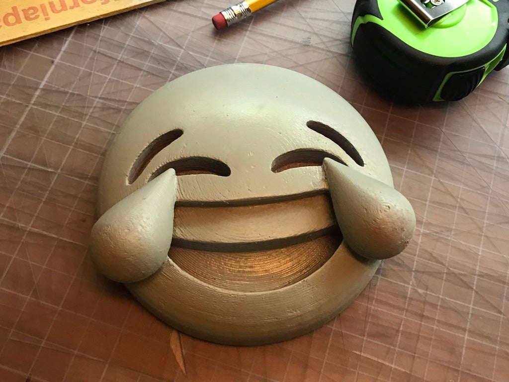 Free STL file Laugh Cry Emoji・3D printer model to download・Cults