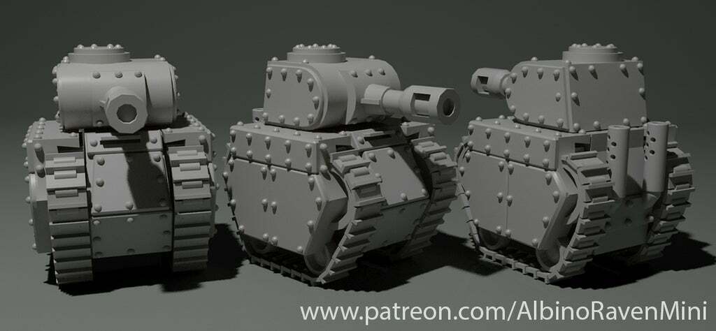 Free STL file Grot tank 01・3D printer model to download・Cults