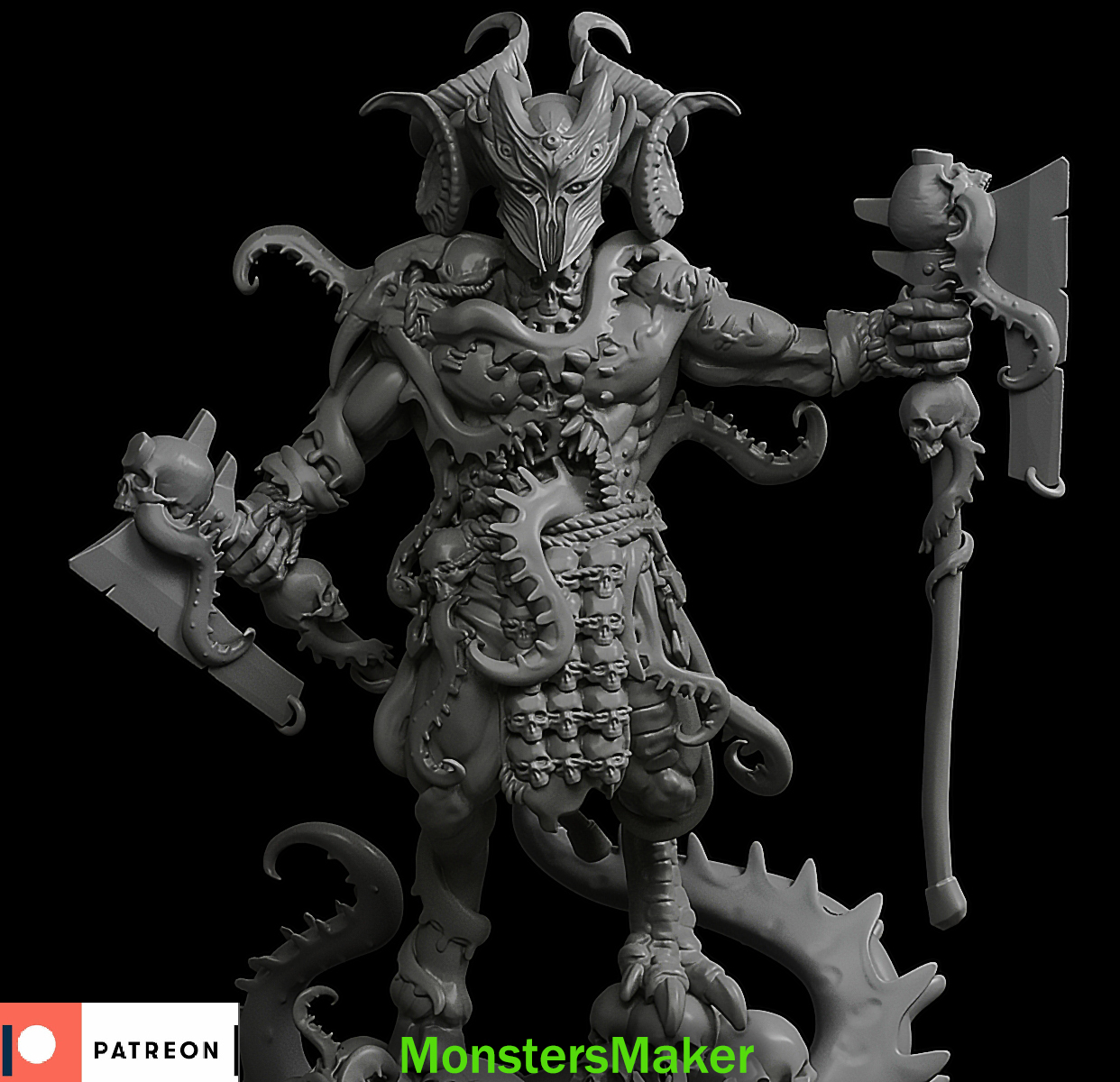 OBJ file Chaos Lord ⚔・3D print object to download・Cults