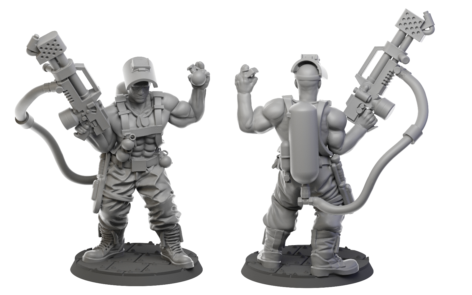 3D file Flamer squad・3D printing model to download・Cults