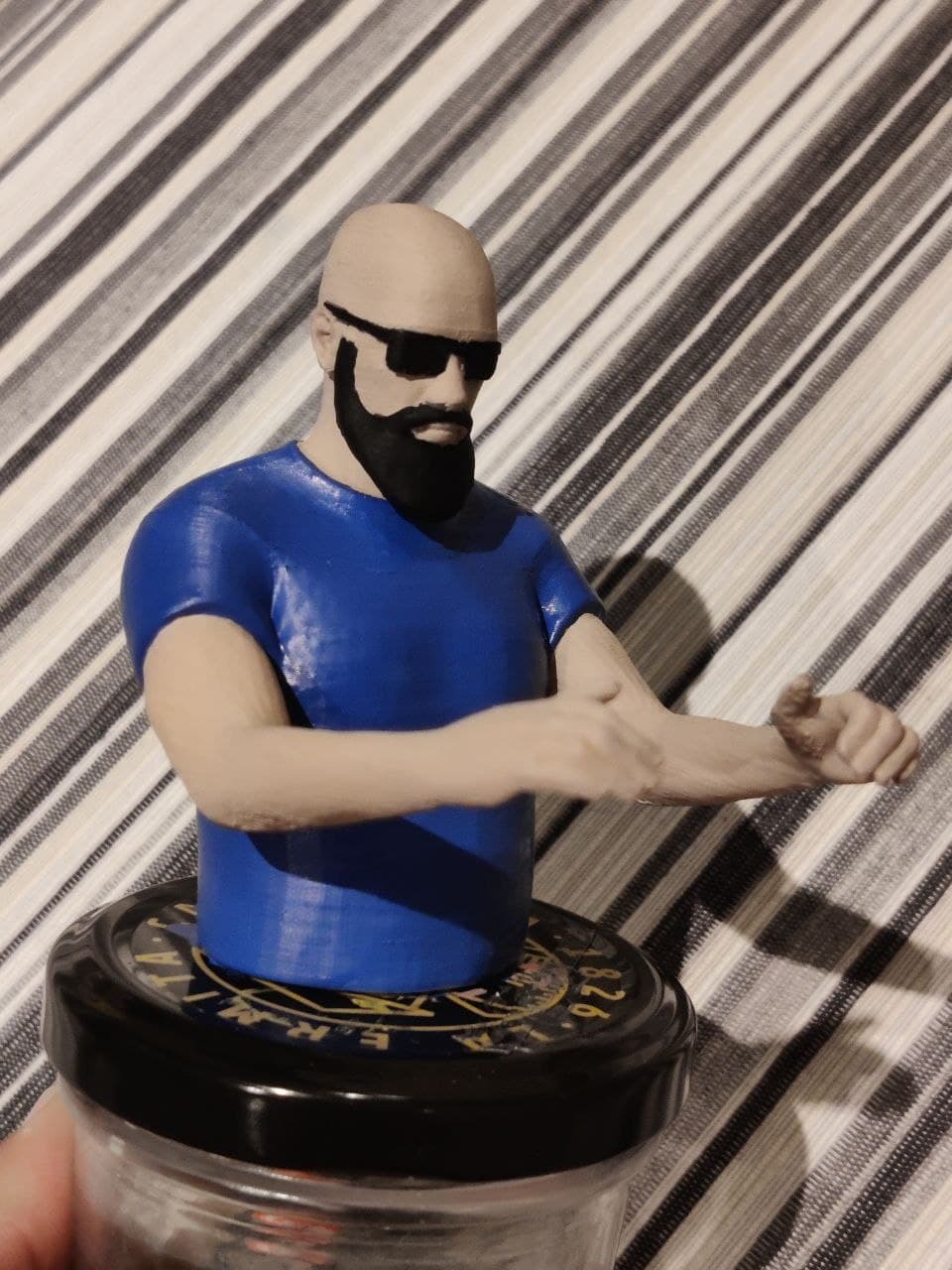 STL file 1/10 RC Driver with beard for lexan interiors 👨・3D printable ...