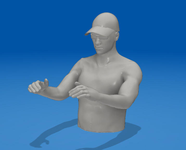 STL file 1/10 RC Driver for lexan interiors・3D print design to download ...