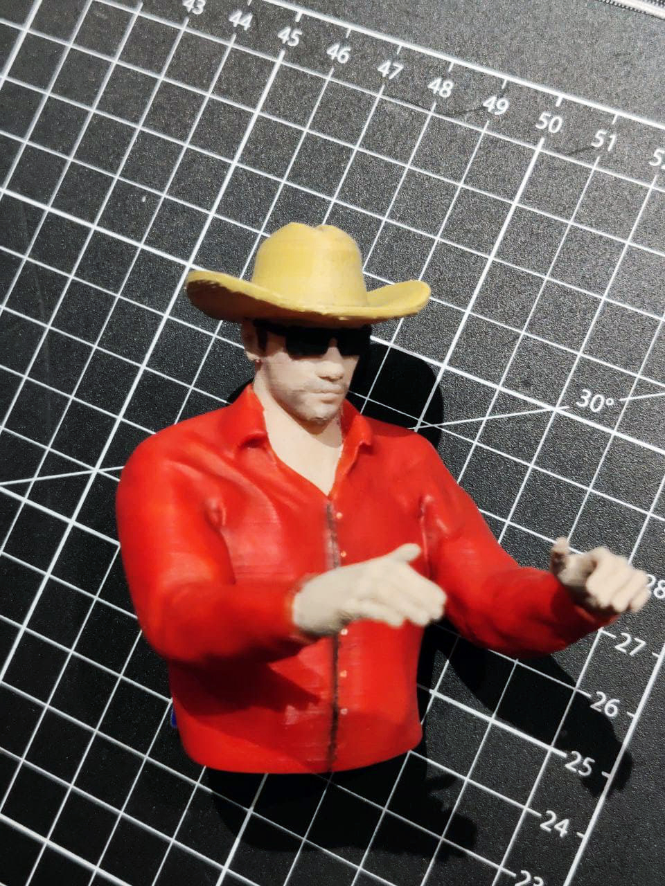 STL file 1/10 RC Driver cowboy (with hat) for lexan interiors・3D ...