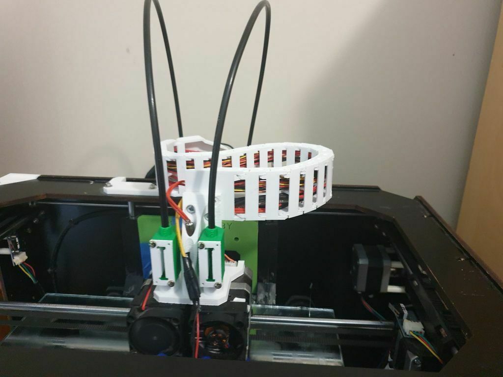 Download free STL file CTC Replicator Dual XY Carriage Cable Chain and ...