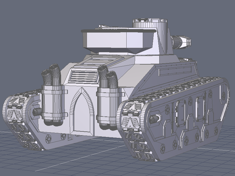 STL file Aurochs Battle Tank・3D printer model to download・Cults