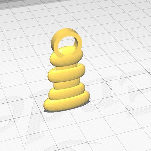 Download STL file Chess Pawn keychain 2D • 3D printer design ・ Cults