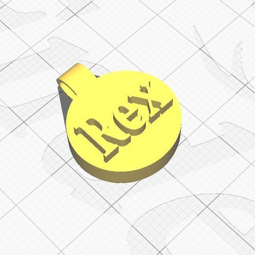 Download STL file Dogtag name Rex • 3D printing model ・ Cults