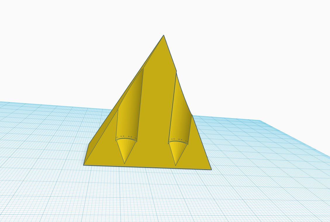 STL file Pyramid Pencil Holder・3D printable design to download・Cults
