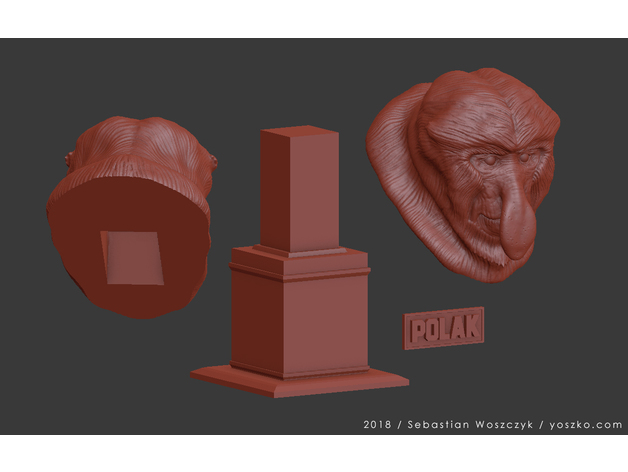 STL file MAŁPA POLAK・3D print model to download・Cults