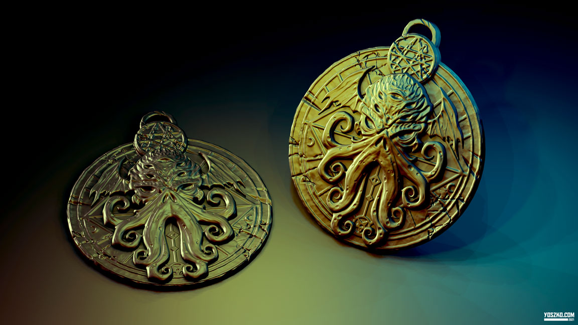 STL file Cthulhu symbol・3D print object to download・Cults