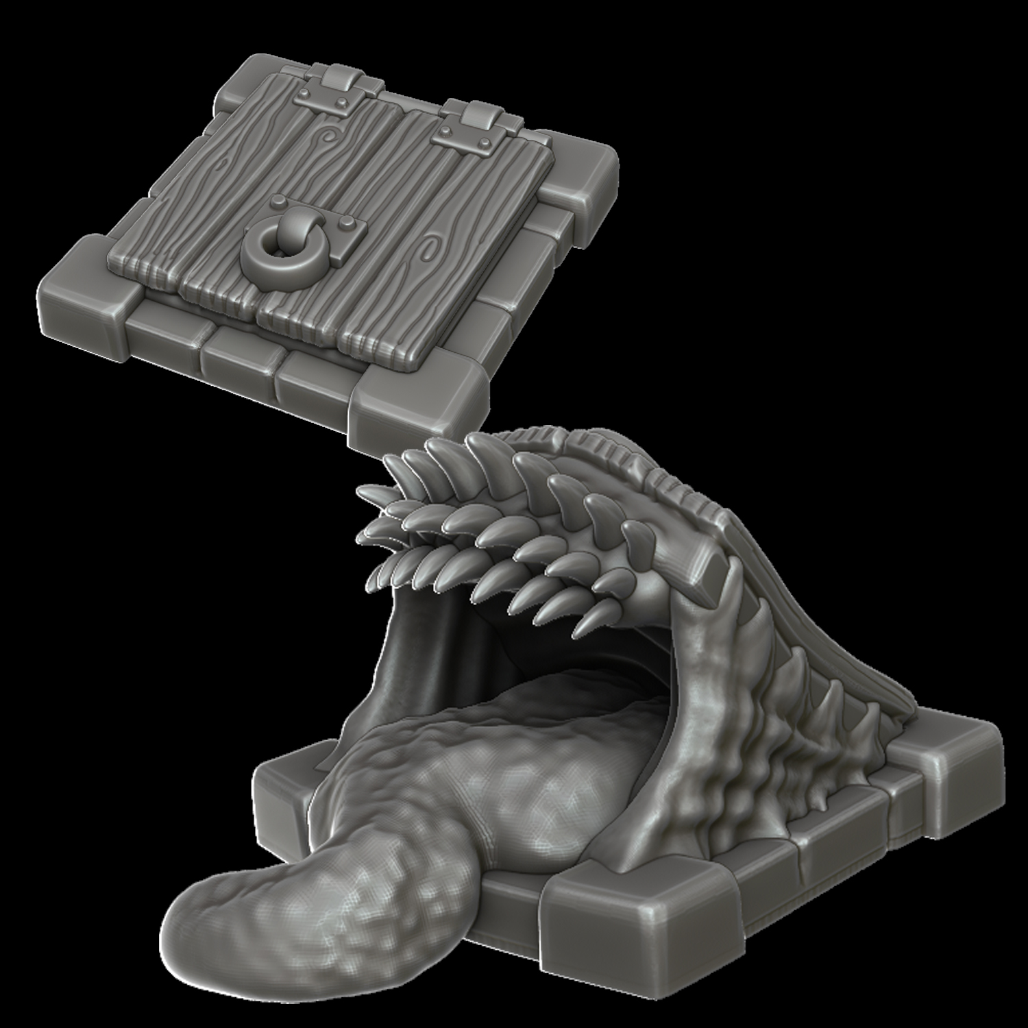 STL file Trapdoor Mimic・3D printable model to download・Cults