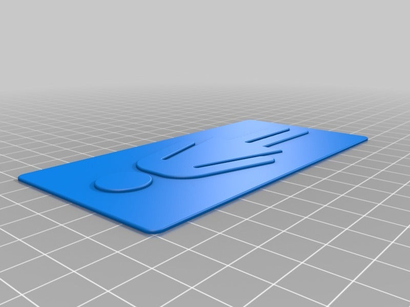 Free STL file WC Logos sign (120 x 60 mm) Two colors・3D printable ...