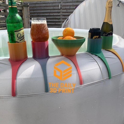 Download STL file Spa Accessories, Drink holder • Template to 3D print ...