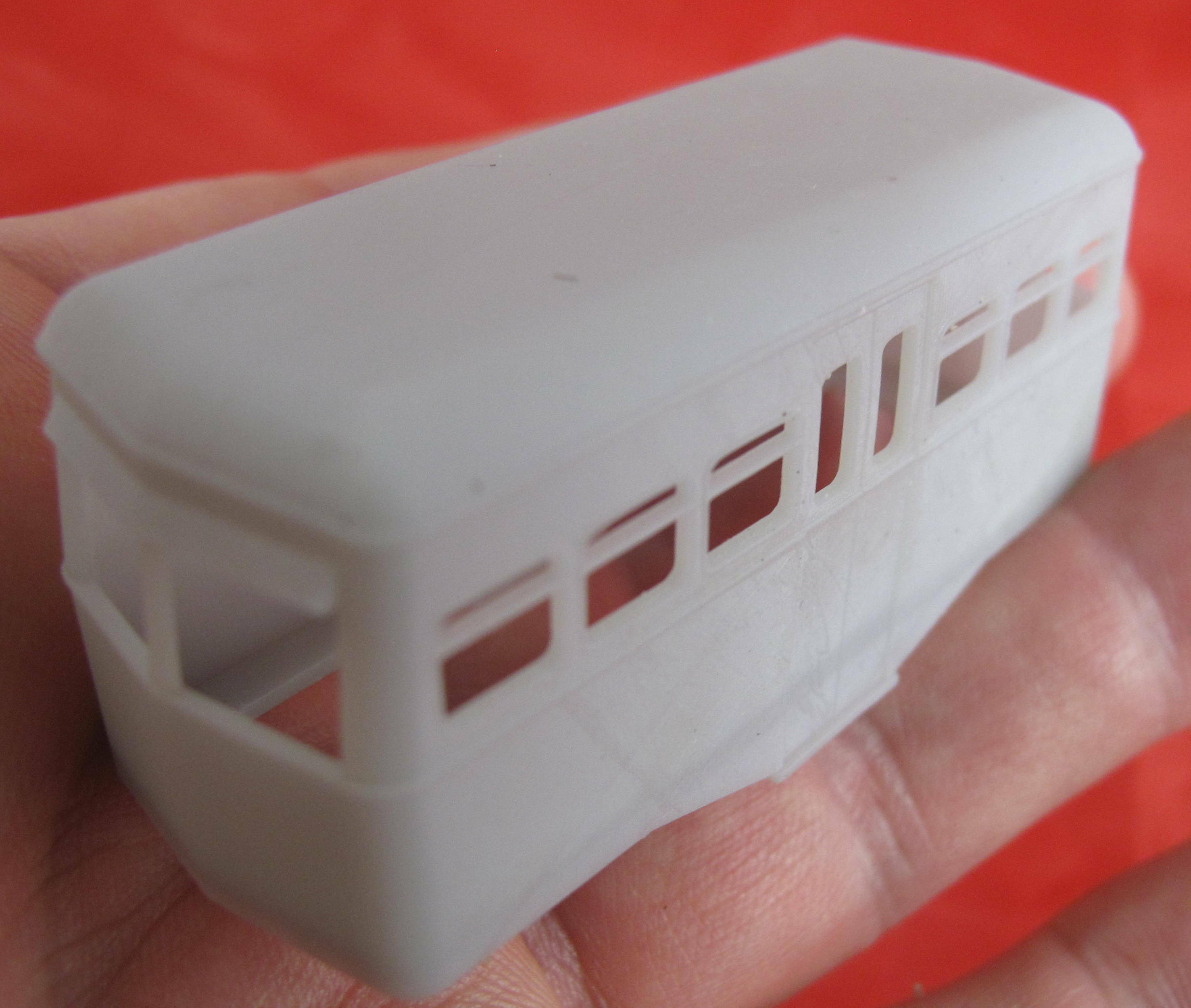 STL file 009/Hoe/1:80 semi streamlined short railcar・3D printable model ...