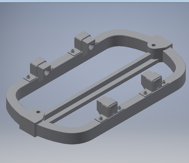 STL file 09 skip chassis 20mm axles square axlebox center strut 🟪・3D ...