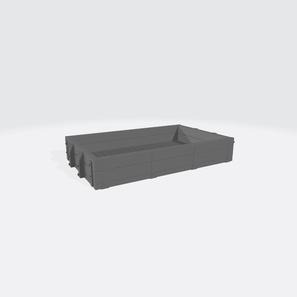 STL file OO 2 plank short dropside wagon body 🚆・3D print design to ...