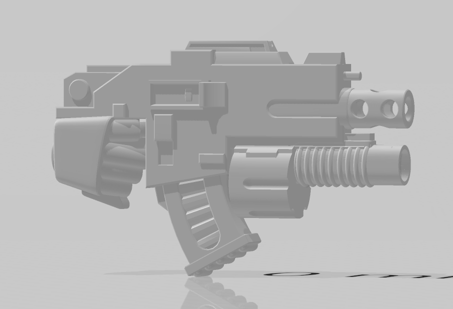 Free STL file Legion Riveter with Auxiliary Grenade Launcher・3D printer ...