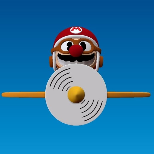 Download STL file cuphead airplane - mario airplane • 3D printing ...