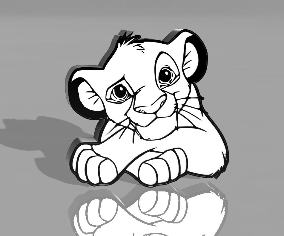 Free STL file SIMBA the king・3D printable model to download・Cults