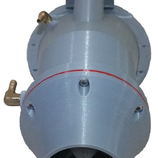 Download STL file WATER JET PUMP PROPULSION UNIT 80MM • 3D printer ...