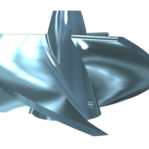 Download STL file 3 BLADE IMPELLER FOR JET PUMP UNIT- 80MM • Model to ...
