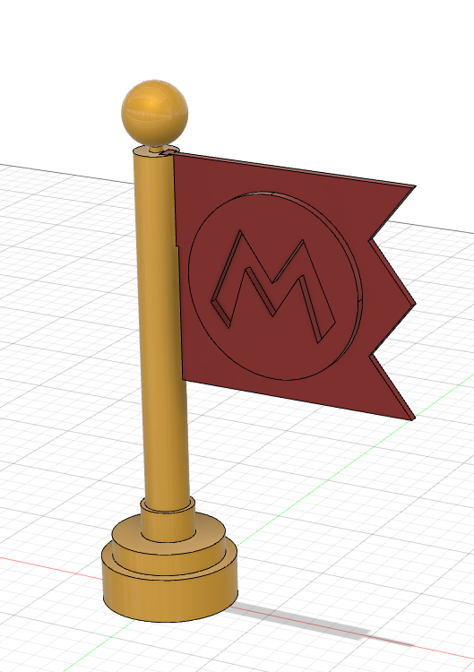 Fichier 3D gratuit Mario Kart Live - Drapeau (plusieurs pièces ...