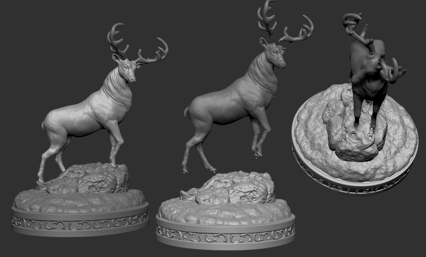 3D file Deer Sculpture・3D printer model to download・Cults
