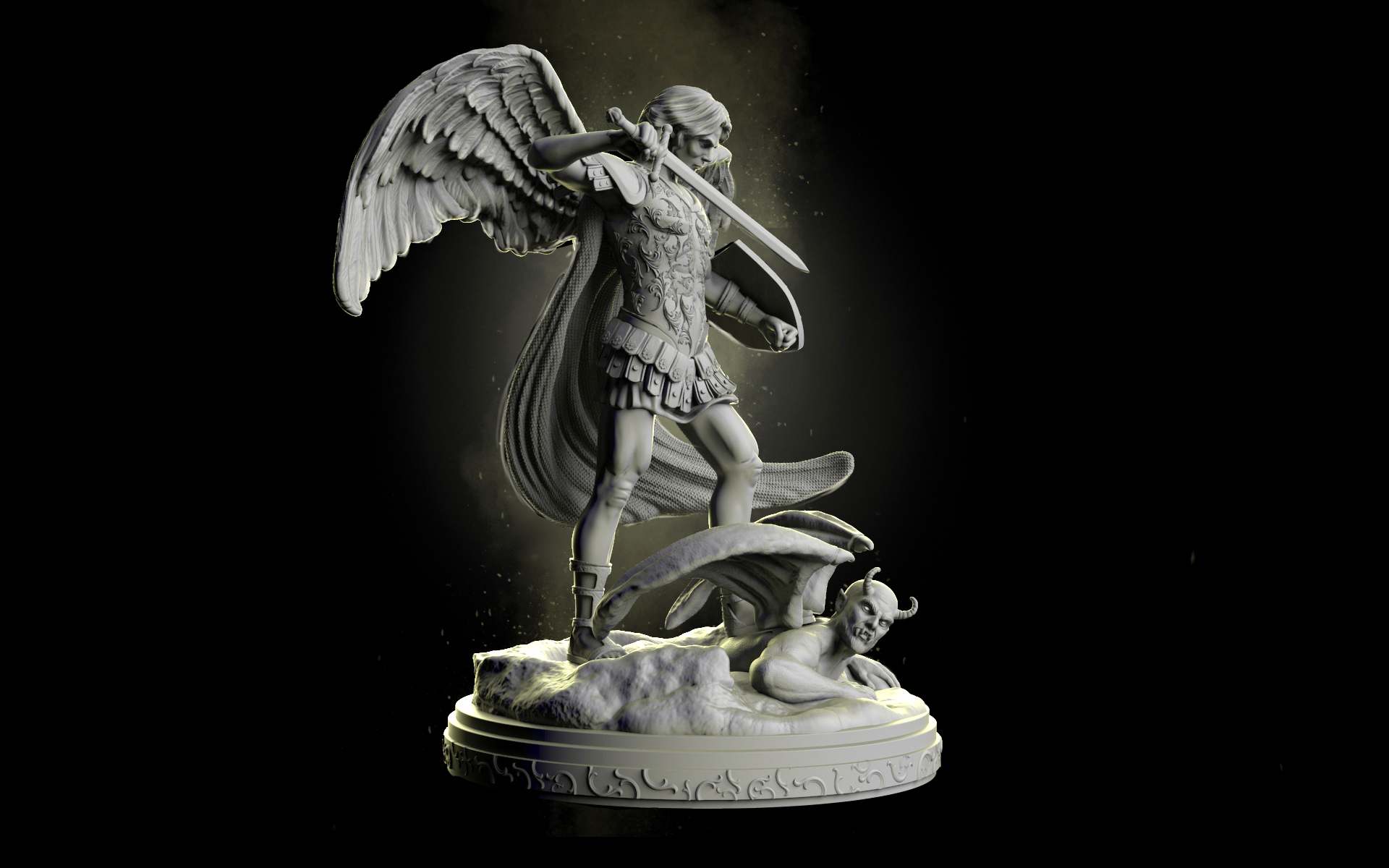 STL file St Michael Archangel・Model to download and 3D print・Cults