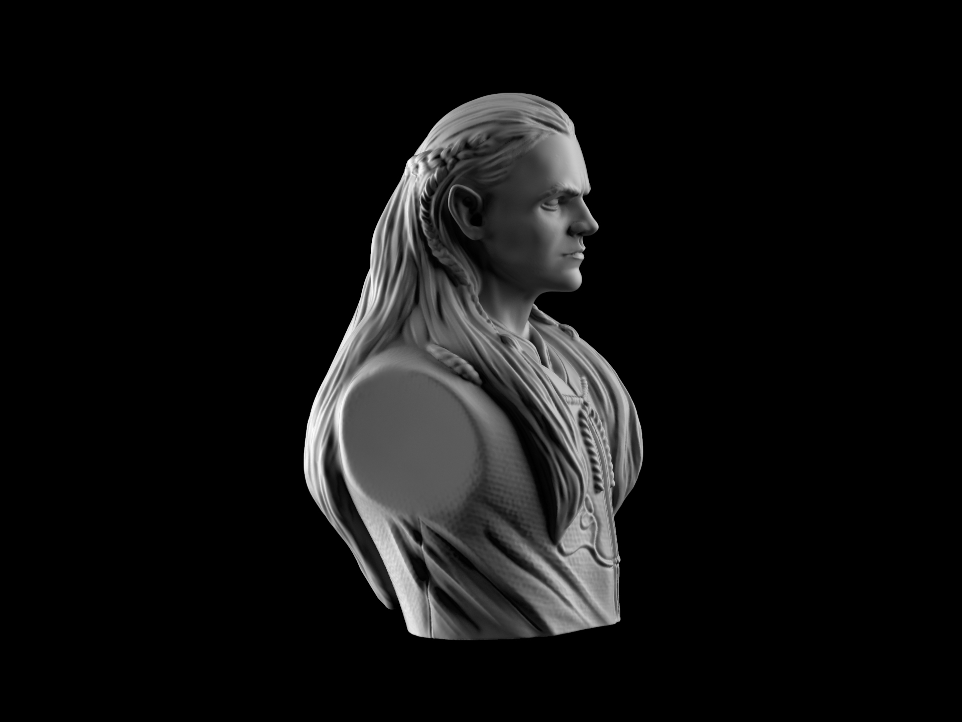 STL file Legolas Fan Art Bust・3D printing model to download・Cults
