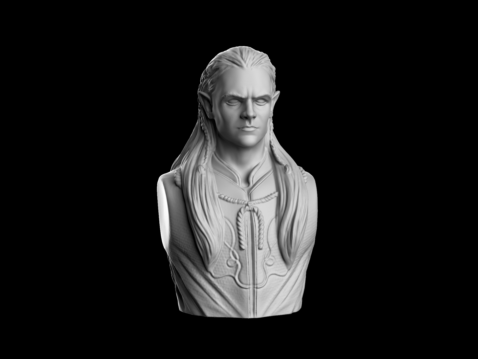 STL file Legolas Fan Art Bust・3D printing model to download・Cults