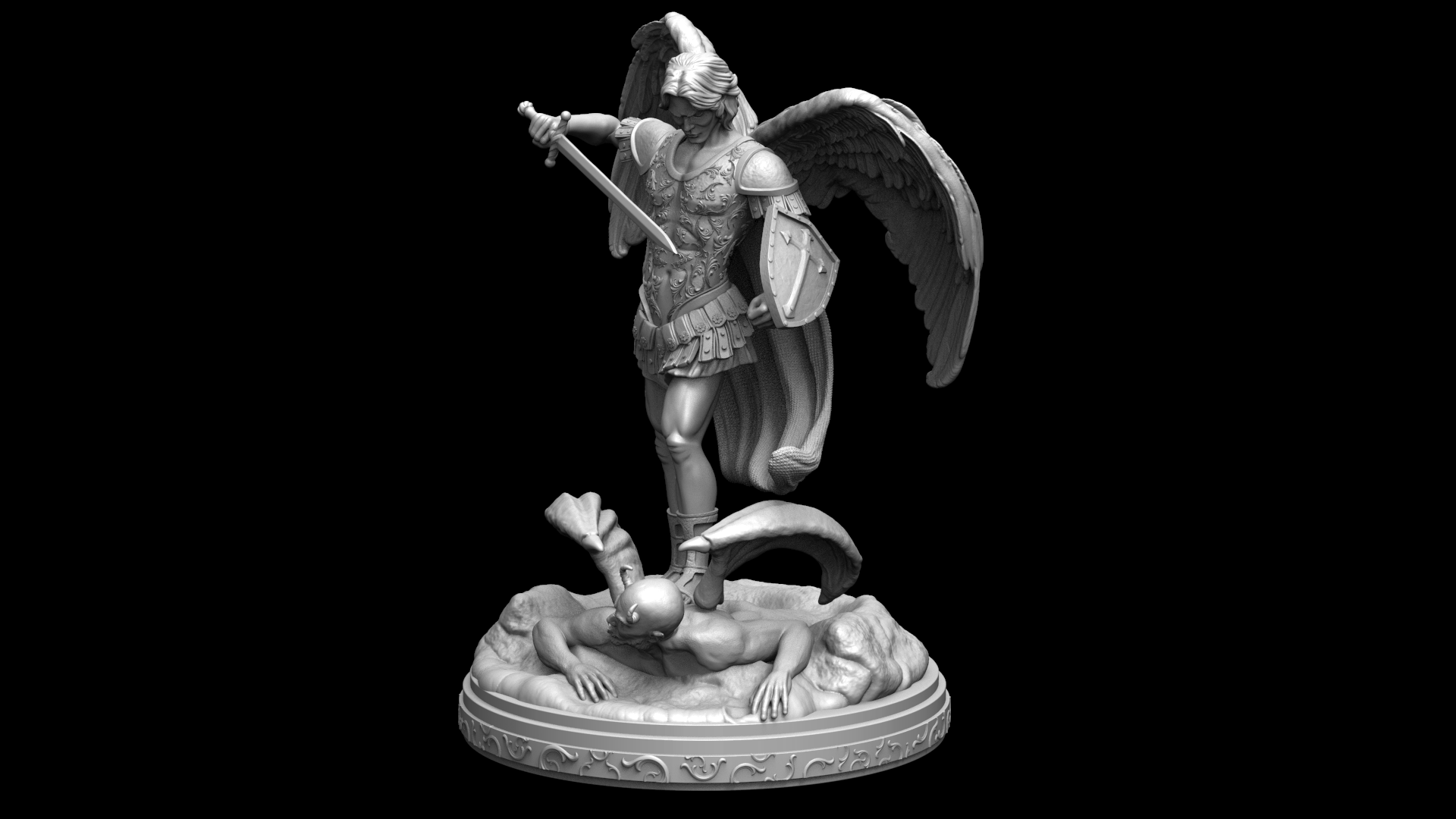 STL file St Michael Archangel・Model to download and 3D print・Cults
