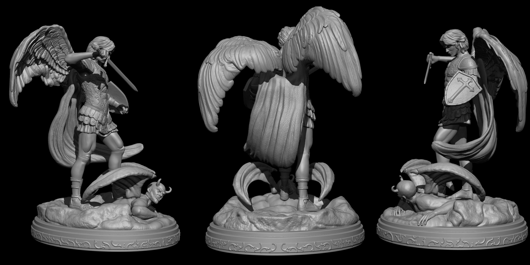 STL file St Michael Archangel・Model to download and 3D print・Cults