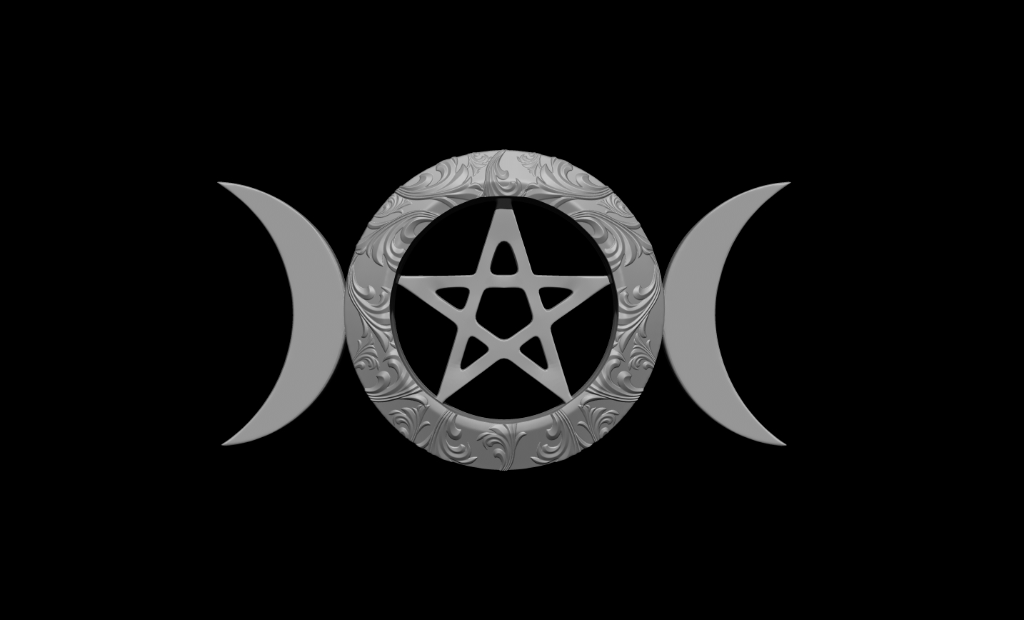 Triple Goddess Symbol Wallpaper