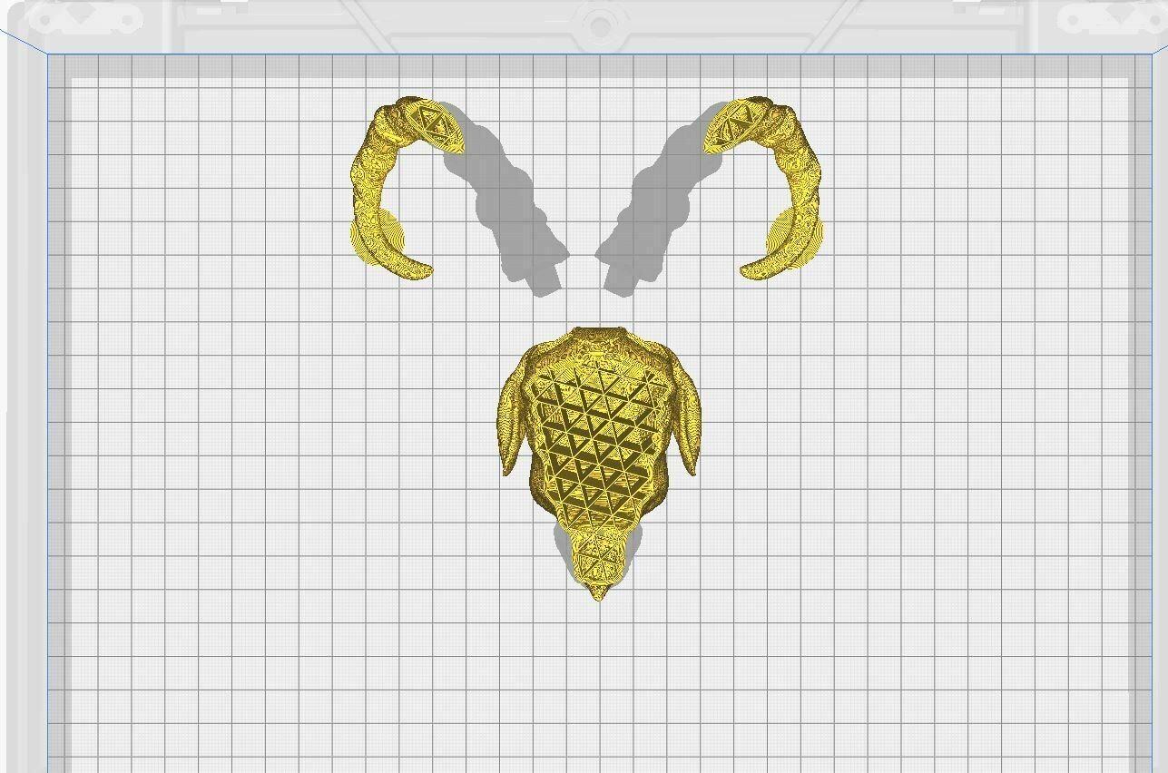 STL file Baphomet Head 2 👹・3D print model to download・Cults