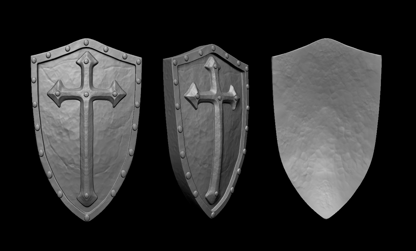 3D file Medieval Weapons Shield pack・Model to download and 3D print・Cults