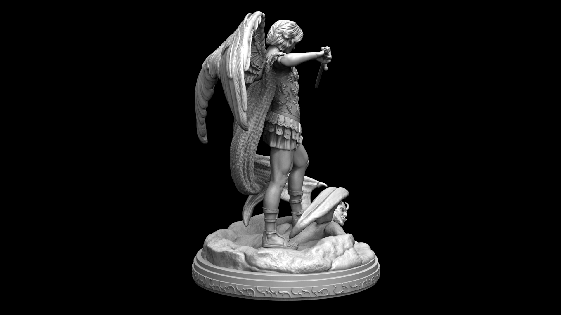 STL file St Michael Archangel・Model to download and 3D print・Cults