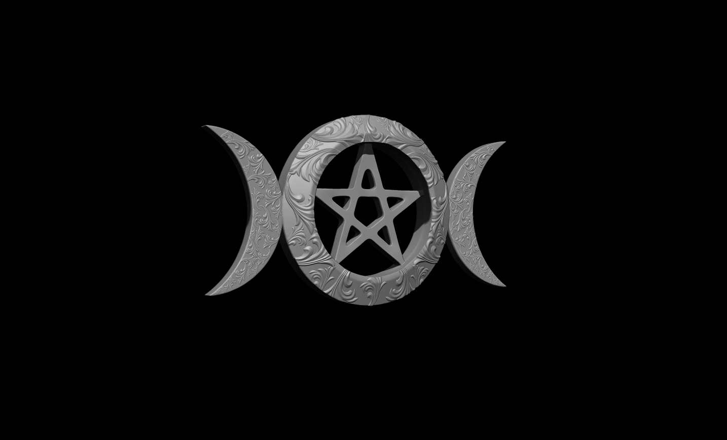 Triple Goddess Symbol Wallpaper