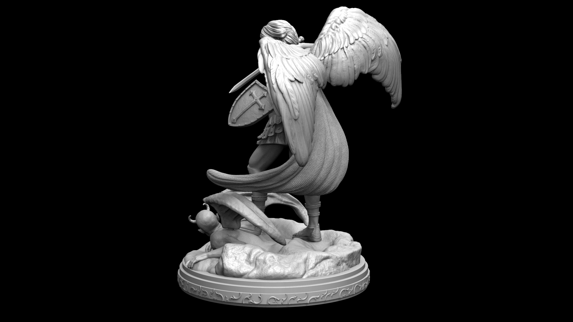 STL file St Michael Archangel・Model to download and 3D print・Cults